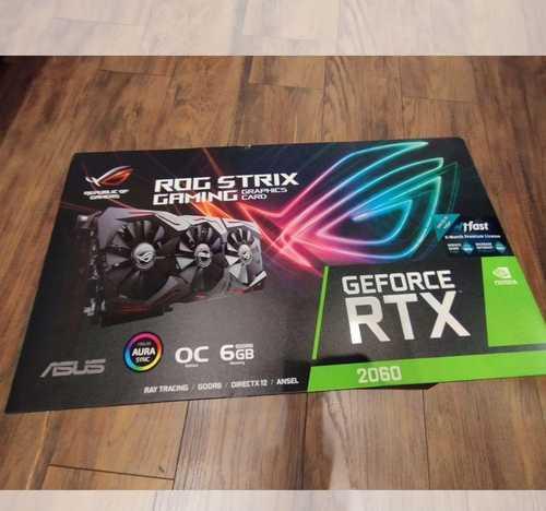 Видеокарта Asus rtx 2060 rog strix gaming 6gb