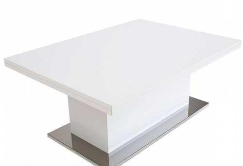 Стол-трансформер Slide 105-210*80*48-76 белый глян