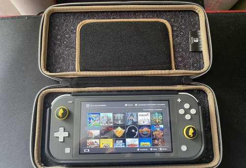 Шитый nintendo switch lite 256gb + чехол