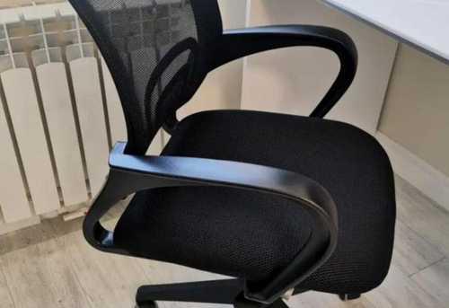 Кресло компьютерное, офисное, черный, сетка, ткань
