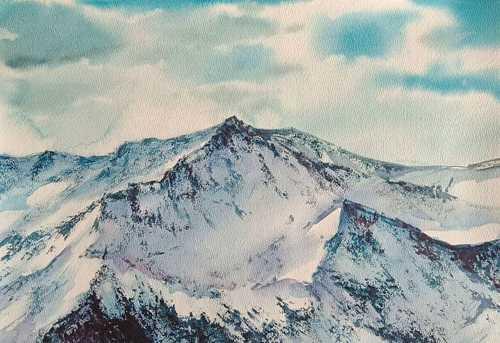 Картина Заснеженные горы