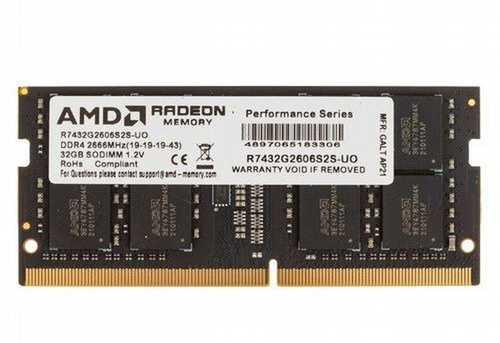 Память AMD DDR4 32Gb 2666MHz R7432G2606S2S-UO OEM