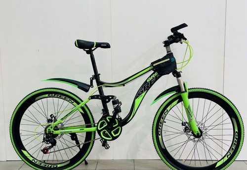 Велосипед Green Damper 26R 2023г (черно-зеленый)