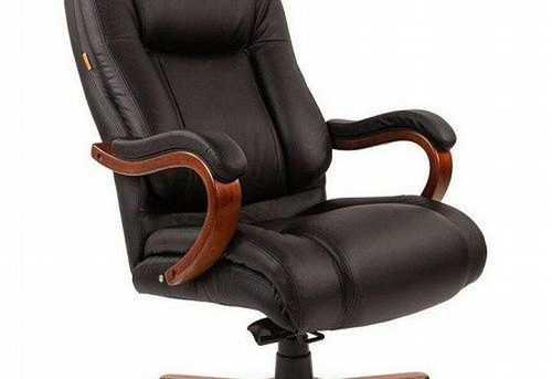 Офисное кресло Chairman 503 Россия кожа, черн