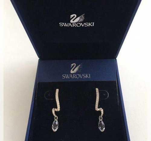 Серьги с кристаллами swarovski