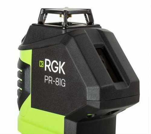Лазерный уровень RGK PR-81G - зеленый луч 360 град