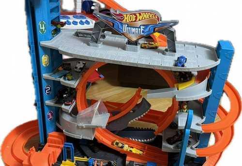 Hot wheels трек парковка