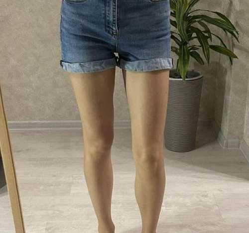 Джинсовые шорты stradivarius 34
