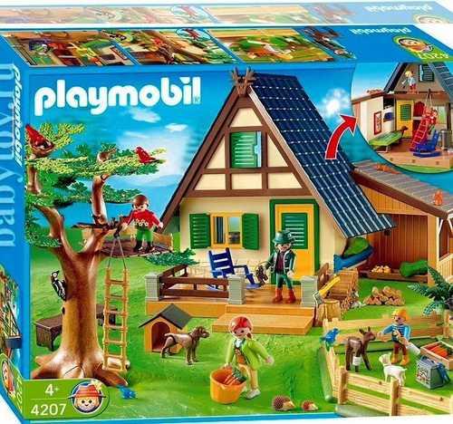 Конструктор Playmobil 4207 "Лесной дом с кормушкой