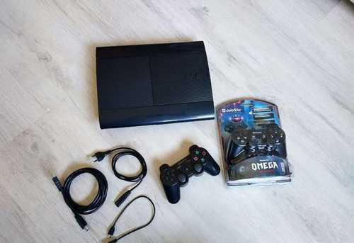 Прошитая Sony PS3 Super Slim 500gb с играми