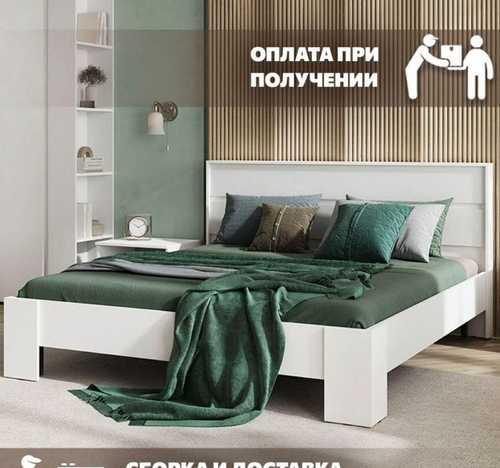 Кровать 140х200 белая Хелен кр 02