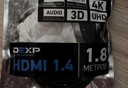 Кабель mini hdmi 1,8