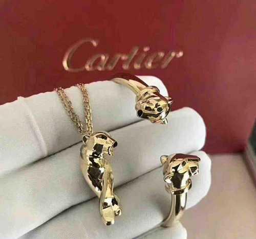 Cartier браслет и подвеска Panthere