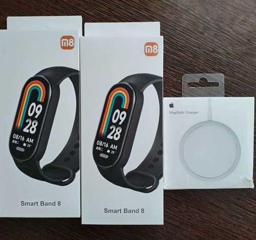 Фитнес браслет xiaomi mi band 8 и magsafe