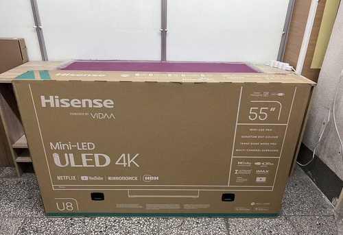 Телевизор Hisense 55" 55U8KQ Чек, гарантия