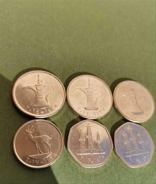 Монеты ОАЭ, Египта, Тайланда, Турции и тд