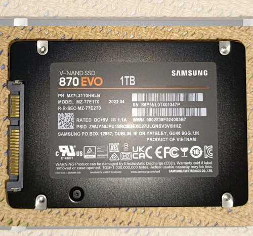 Ssd samsung 870 evo 1tb. Идеал