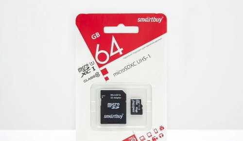 Карта памяти Smartbuy microsdhc 64Gb