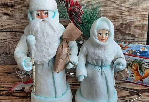 Ватный Дед Мороз и Снегурочка