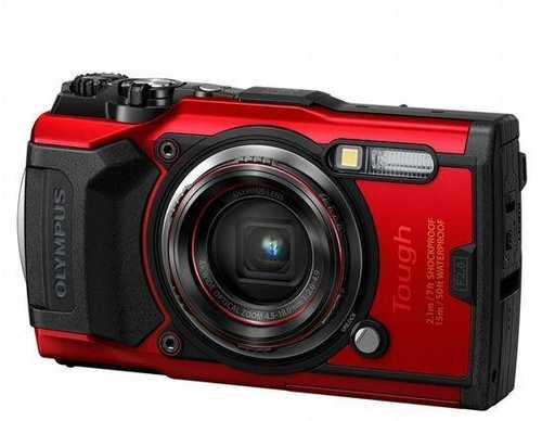 Компактный фотоаппарат Olympus Tough TG-6, красный