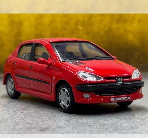 Модель peugeot 206 1/43 hongvell cararama