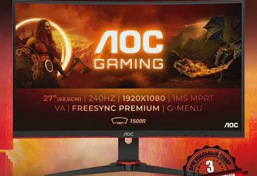 Игровой Большой Монитор 240Gz 27" AOC gaming Новый