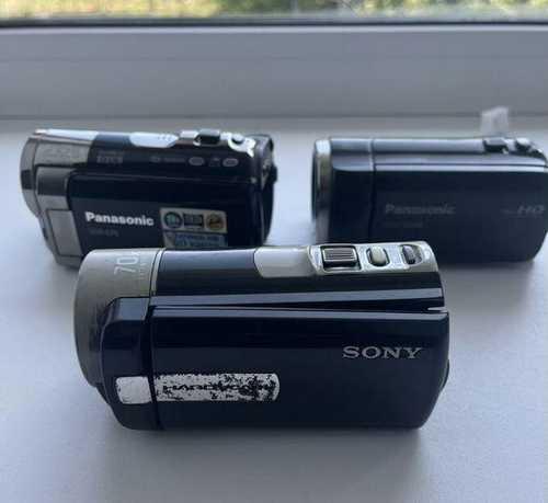 Камеры sony dcr-sx45, panasonic sdr70, sd40