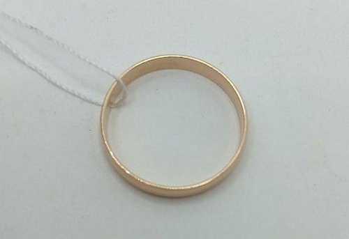 Золотое обручальное кольцо деформированное (10620)
