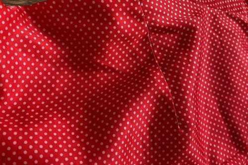 Блуза шелковая в горошек 42-44