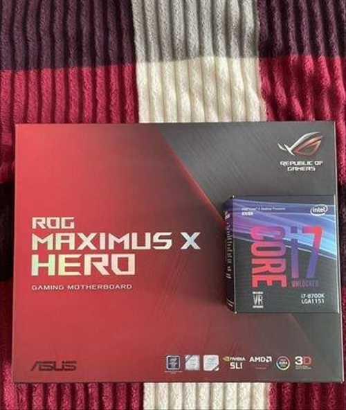 I7 8700k + Asus Rog Maximus x hero z370