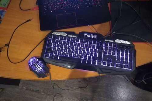 Игровая клавиатура и мышь Dexp Rage