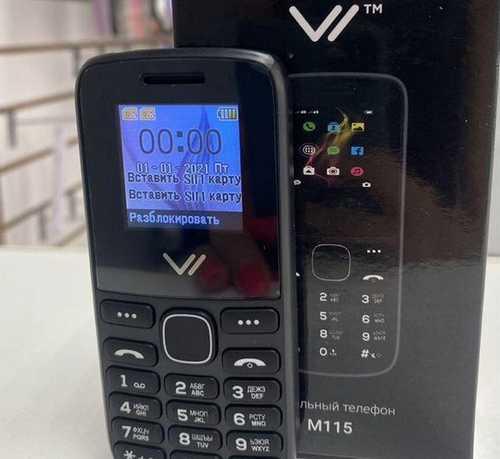 Телефон vertex M115, 2 SIM кнопочный