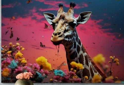 Картина маслом жираф Стильная картина