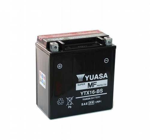 Новая мотобатарея yuasa YTX16-BS