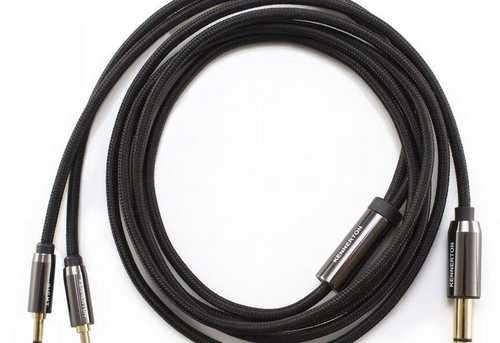 Аудио кабель Kennerton 2 x 3.5 mm / 6.3 mm TRS