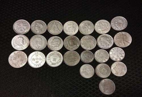 Копии редких серебряных иностранных монет