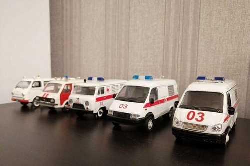 Масштабные модели машин скорой помощи