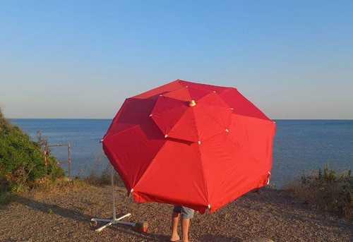 Зонт уличный пляжный круглый с куполом