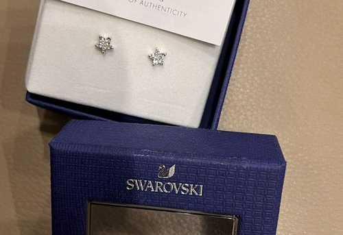 Swarovski серьги пусеты звезды. Новые