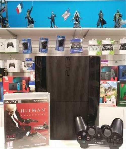 Sony PS3 Super Slim + Hitman absolution (гарантия)
