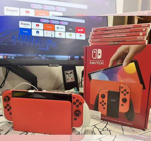 Nintendo switch oled mario edition