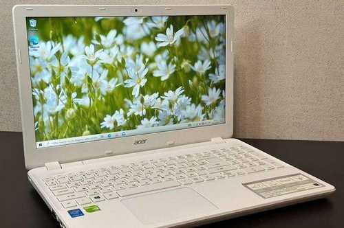 Белоснежный Acer i5-4210U, 6Gb, 2000Гб GeForce 2Гб
