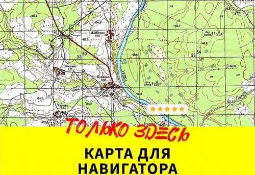 Карта Ростовская область, Росто-на -Дону для навиг