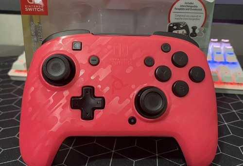 Геймпад для nintendo switch pdp faceoff pink camo