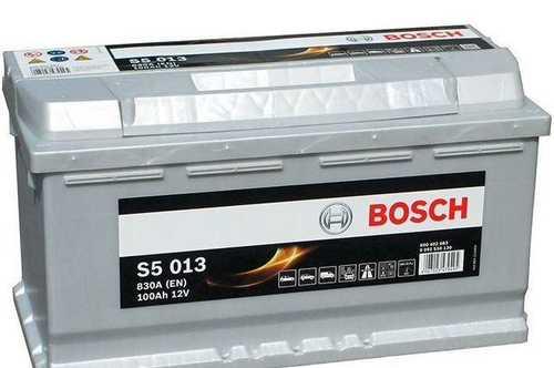 Аккумулятор Bosch S5 013 (100R) обр. пол. 100 Ач