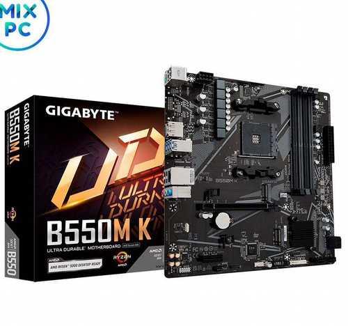 Материнская плата AM4 gigabyte B550M K