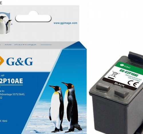 GG-C2P10AE, Картридж G&G C2P10AE Струйный Черный 12м