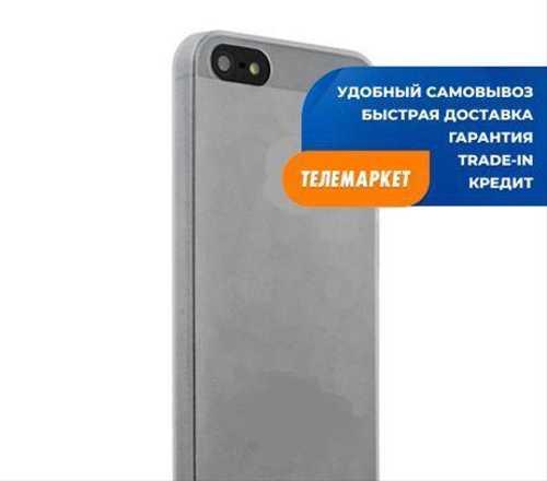 Накладка силикон для iPhone 5/5S/SE прозрачная чер