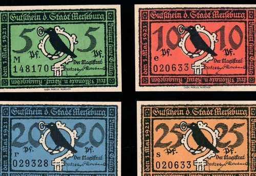 Германия-нотгельды-Мерзебург-1921 год-серия