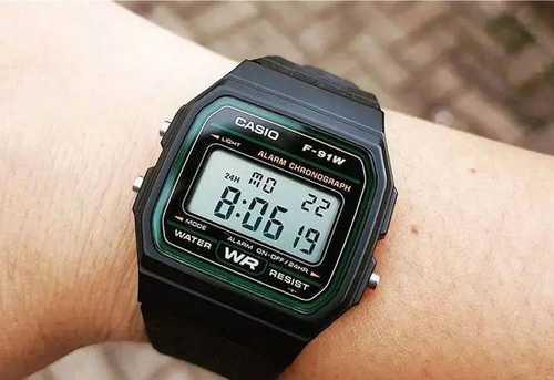 Часы casio оригинал F-91WM-3A
